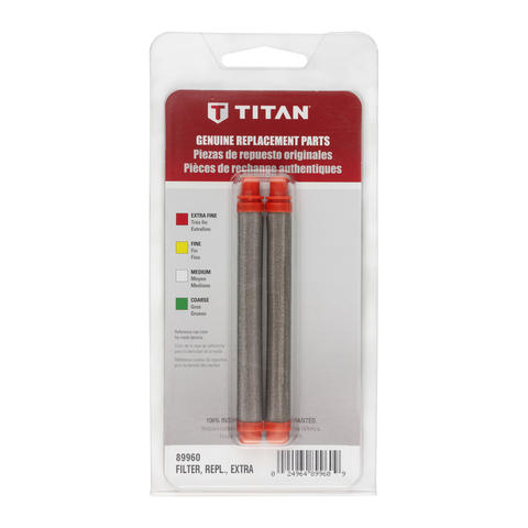 Titan Spray Gun Unthreaded Extra Fine Mesh Red Filter (Retail Package ...