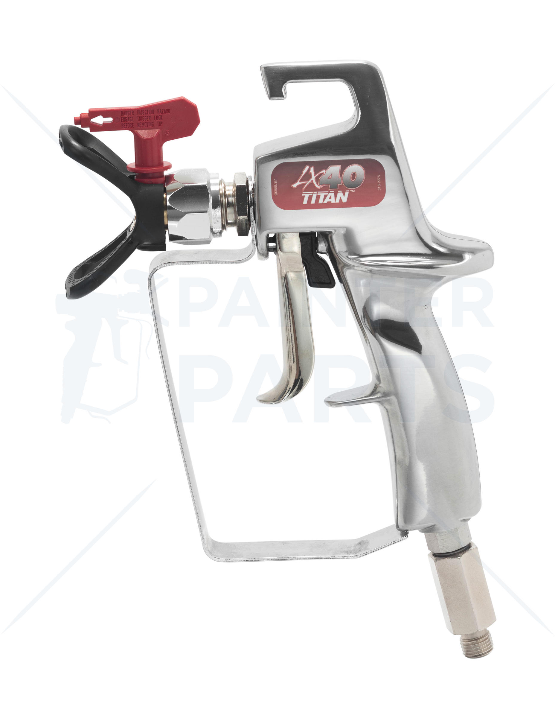 Titan LX-40 Aluminum 2 Finger Spray Gun with SC-6+ Tip - 550-540 ...